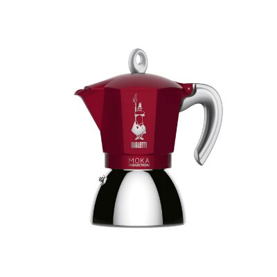 Bialetti 6 Tassen Espressokocher New Moka Induction rot